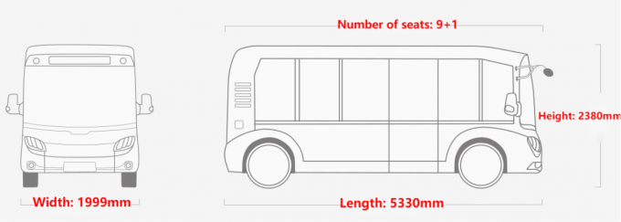 5.3 Meter Pure Electric Bus TEG6530BEV Large Interior Space bus