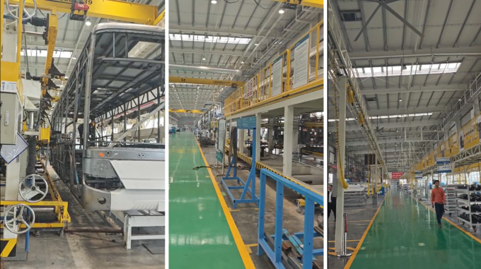 ODM Big Capacity Electric Bus Assembly Line Bus Chassis, Electric Bus ...