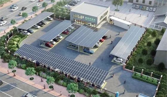 Electric Vehicle Solar Panel Parking Lot With Charging Pile 2 In 1 ...